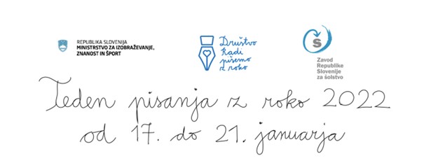 Teden pisanja z roko 2022 - OŠ Apače